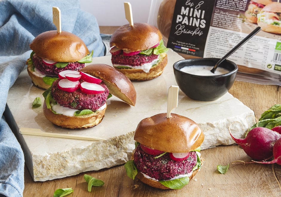 Minis burgers végétariens - La Vie Claire