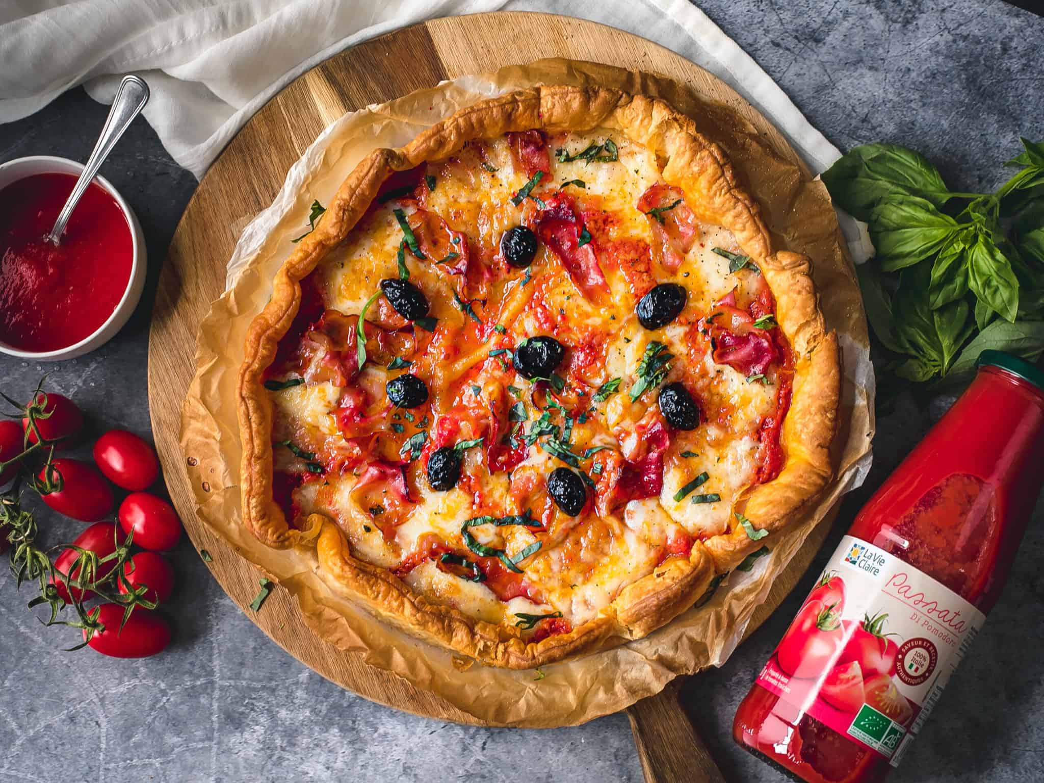 Tarte italienne façon pizza - La Vie Claire